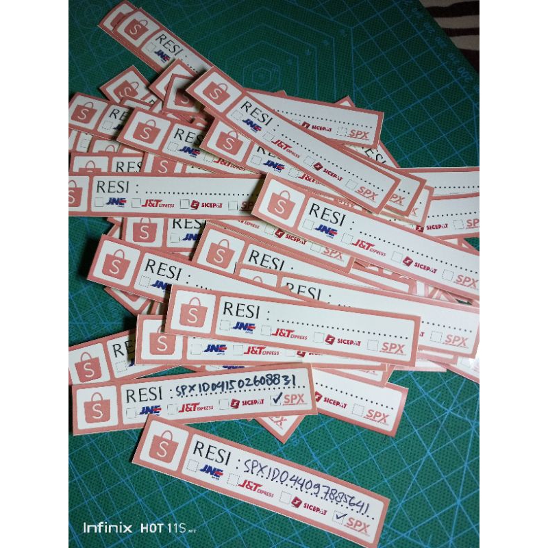 Rótulos De Embarque De 50pcs-Recibo Com O Logotipo Personalizado ...