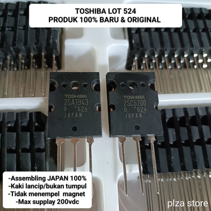 Toshiba Transistor A1943 C5200 Lote 524 Produto Novo E original Montar ...