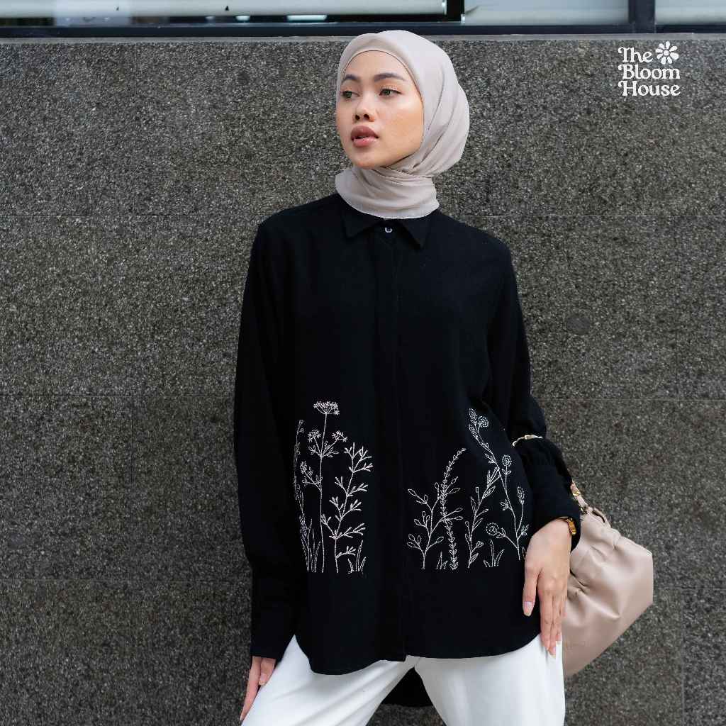 The Bloom House-Camisa Cassie Bordado Em Linho Puro B722 | Shopee Brasil