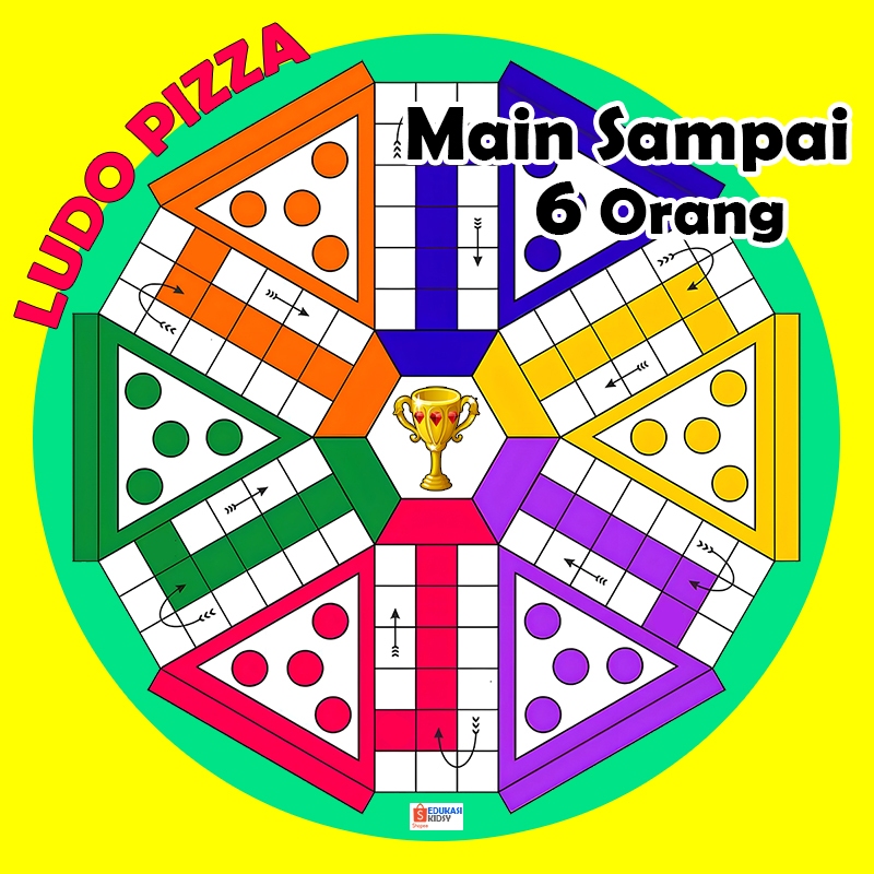 Brinquedo Big Ludo Pizza Pode Brincar Até 6 Pessoas C | Shopee Brasil