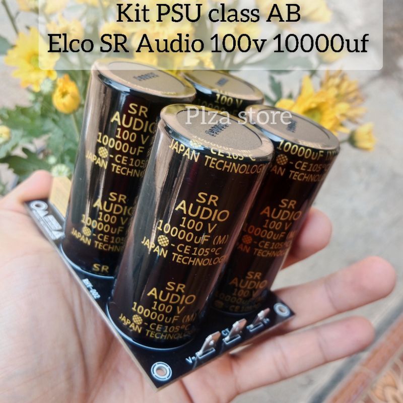 Kit PSU 4 elco 100v 10000uf SR Áudio original Classe AB 4 elko 10000uf ...