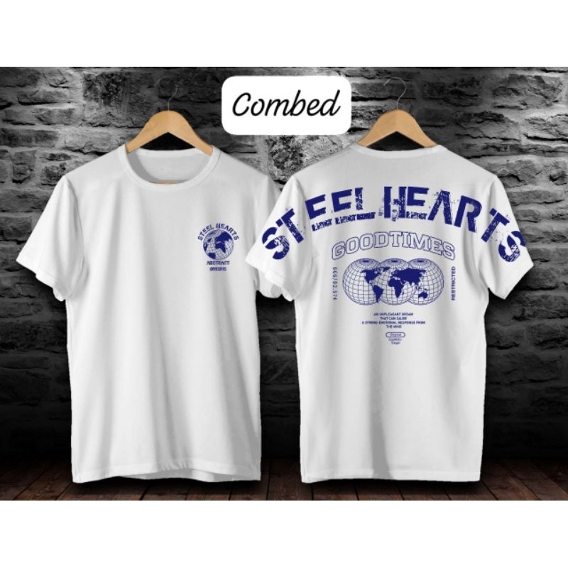 Camisetas Distro Motivo STEEL HEARTS Masculinas Mais Recentes Premium ... Camisetas Distro Motivo STEEL HEARTS Masculinas Mais Recentes Premium ...