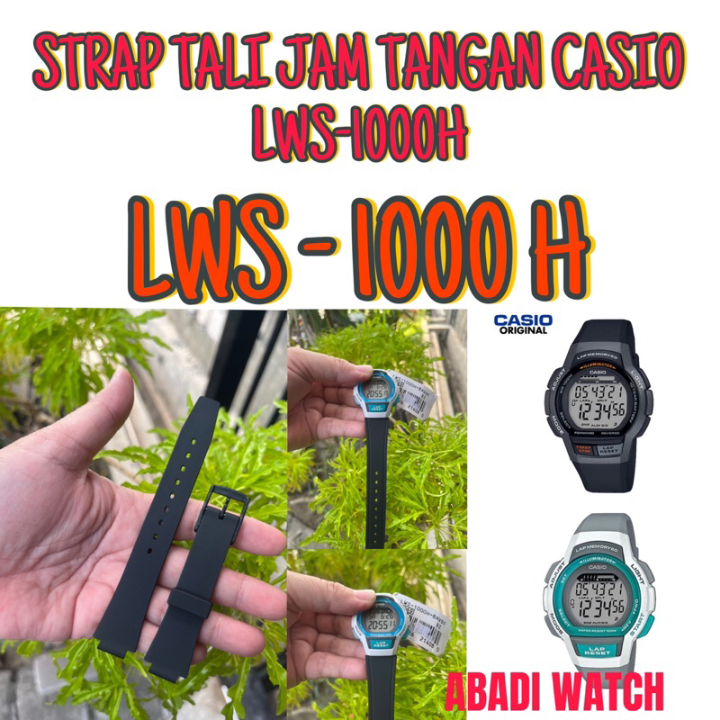 Relógio casio STRAP LWS-1000H LWS1000H 1000H De Borracha digital E Pode ...