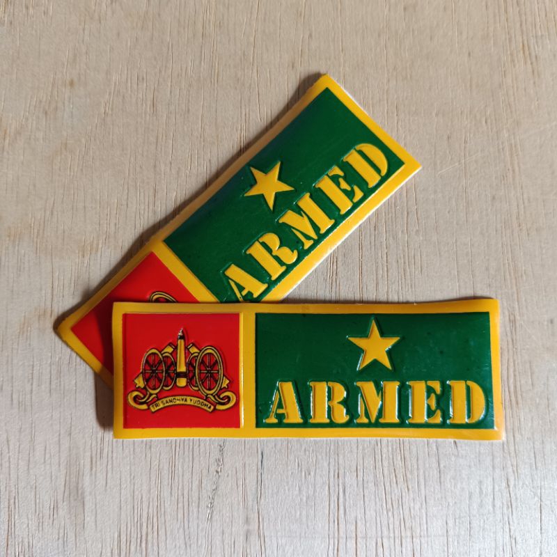Placa Em Relevo Com Adesivo Sem Logotipo Armado tni ad-Patch | Shopee ...