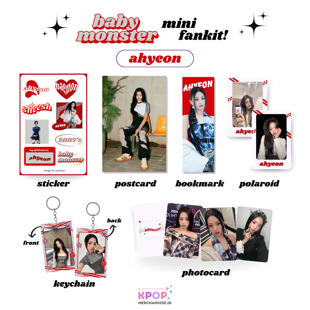 BABYMONSTER Mini FANKIT | Baemontro BAEMON YG FANMADE | Shopee Brasil