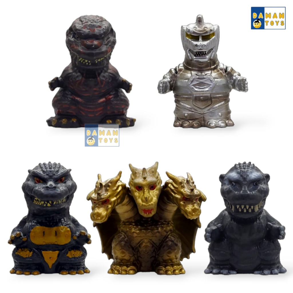 Mini Godzilla King Ghidorah Mechagodzilla Fantoches De Dedo kaiju ...