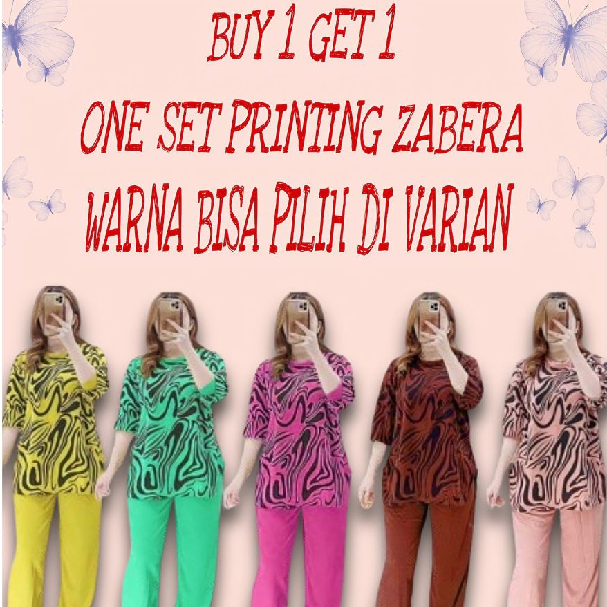 Compre 1 Ganhe 1/Um Conjunto De Impressão ZABERA MOTIF 2 Conjuntos De ...