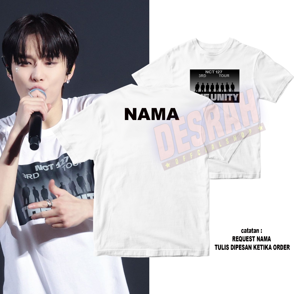 Kpop T-Shirt-nct 127 O Concerto silhoutte tour unity Versão (Pode Pedir ...
