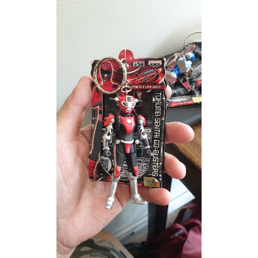 Chaveiro Figura Tokumei Sentai Go-Buster Cheeda Nick Original | Shopee ...