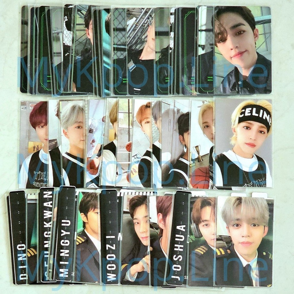 Seventeen Abas Pilot Gameboi Member Kit Photocard Basquete SVT Adesivo ...