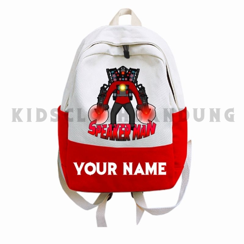 Nome Gratuito BACKPACK TITAN SPEAKERMAN SKIBIDI TOILET | Shopee Brasil
