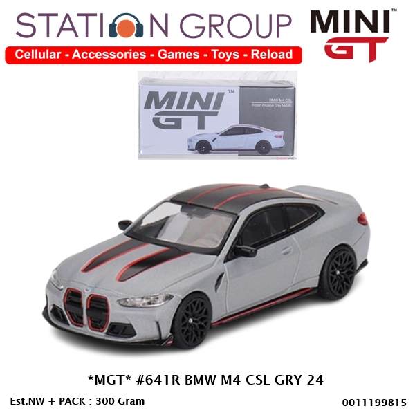 Mini GT 641R BMW M4 CSL Cinza 24-DIECAST | Shopee Brasil