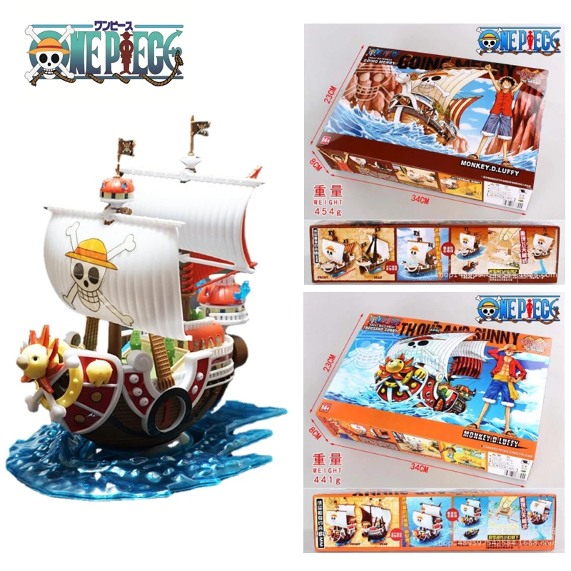 Figura De Ação Jangada Navio One Piece Thousand Sunny Going Merry Luffy ...