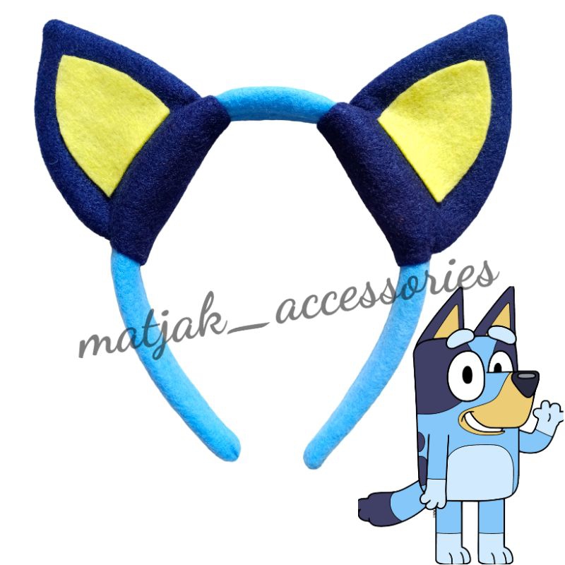Bluey Inspirado Na Cabeça Do Personagem Cosplay Cartoon Kids Bingo ...