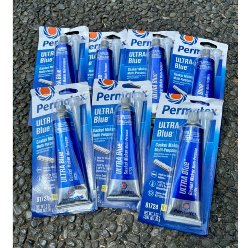 Lem PERMATEX ULTRA BLUE , Adesivo Preto , RTV Vermelho E Cinza Cola De ...