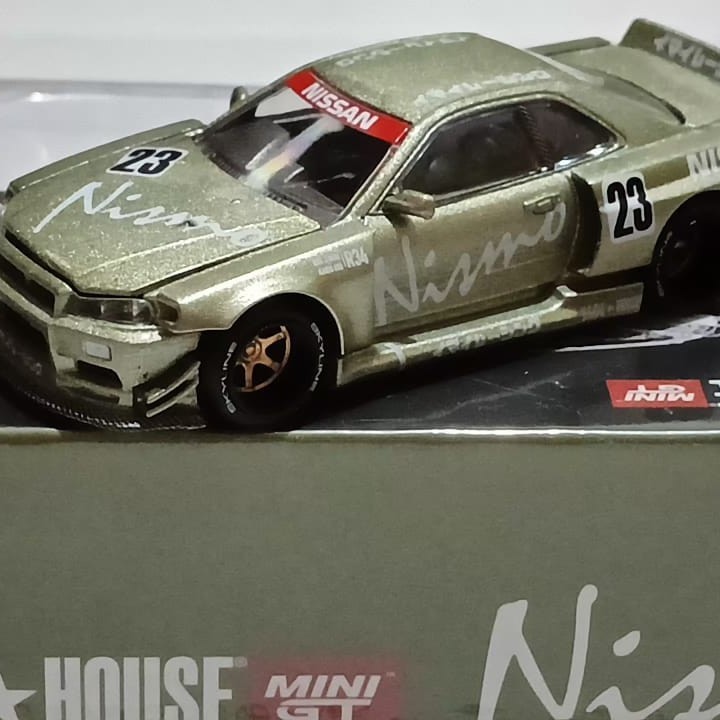 Diecast MiniGT x Casa Kaido 103 R34 Nismo . Er34 V4 V4 | Shopee Brasil