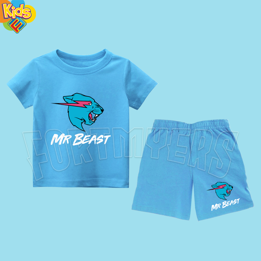 Youtuber Mr Beast Terno Infantil Camiseta Calças Roupas Infantis ...