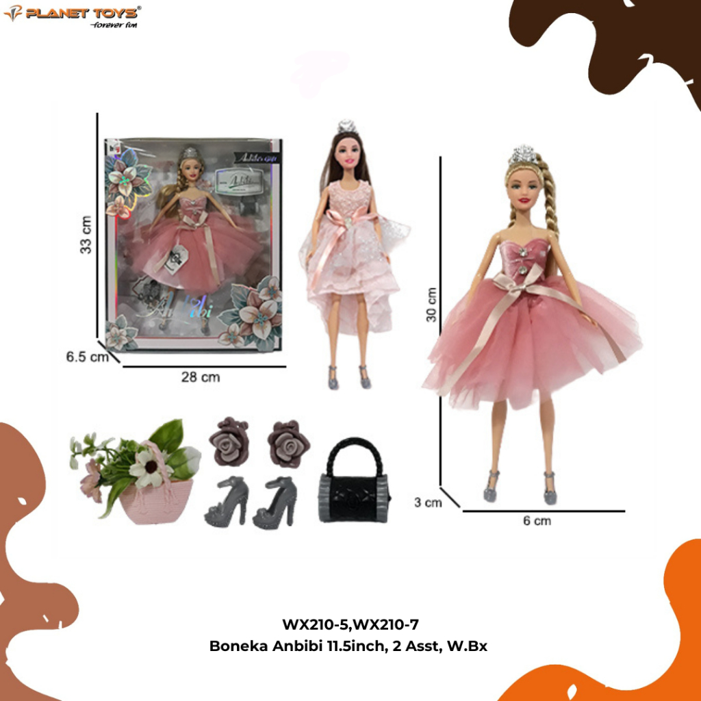 Planet Toys-Boneca Elvira Anbibi Barbi Brinquedos Infantis | Shopee Brasil