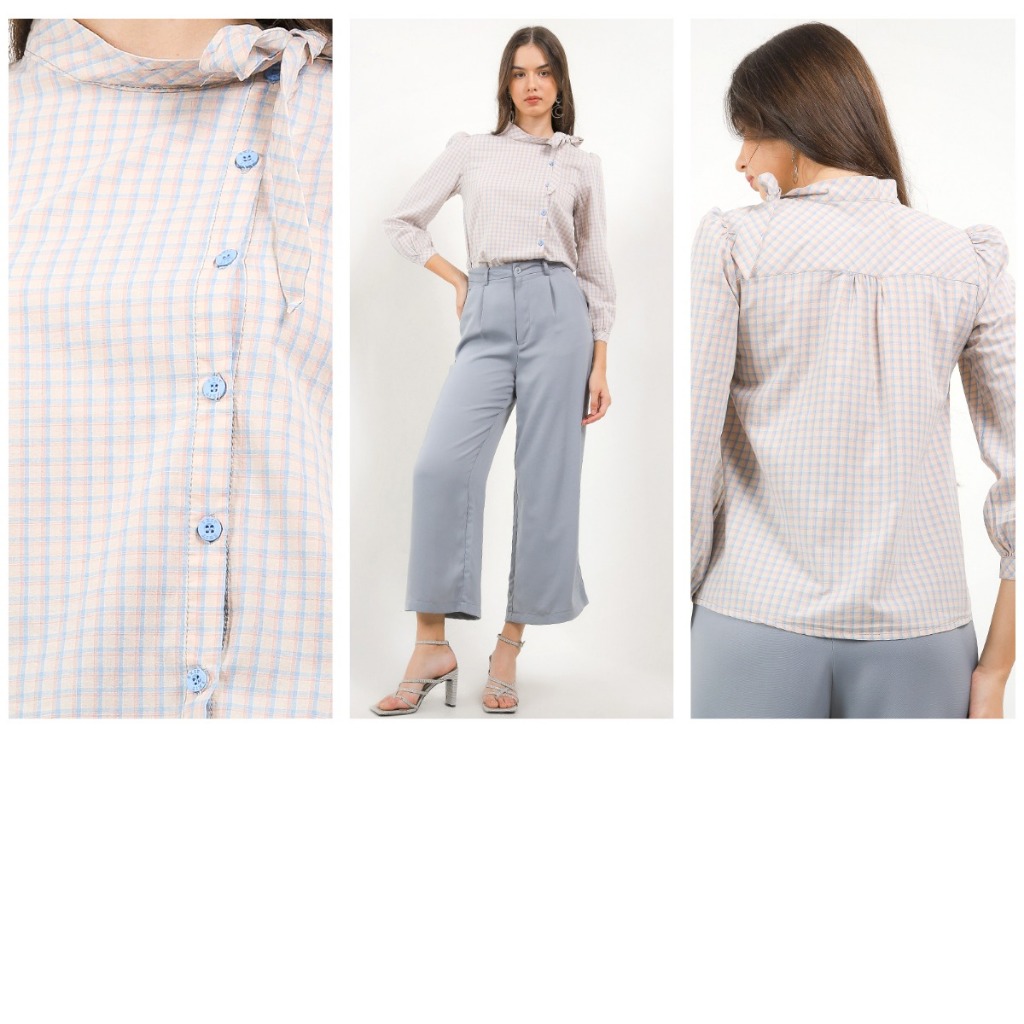 KEMEJA Exit Kimuna Blusa Original (Roupa Feminina/Camisa/) | Shopee Brasil