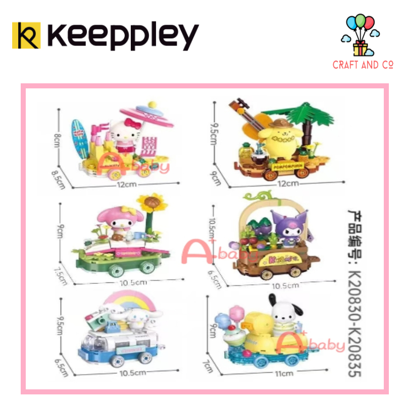 Blocos De Construção De Tijolos Keeppley Série Sanrio Float Novo ...