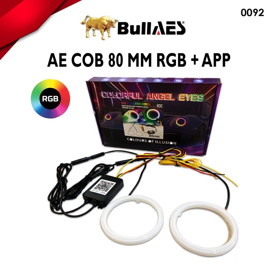 Controlador Angel Eye COB RGB 80mm 3 Polegadas APP Marca ICC | Shopee ...