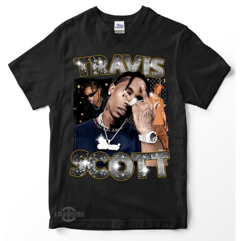 Travis SCOTT Fein Camisetas Pretas vintage Camiseta Grande Tupac Cubo ...