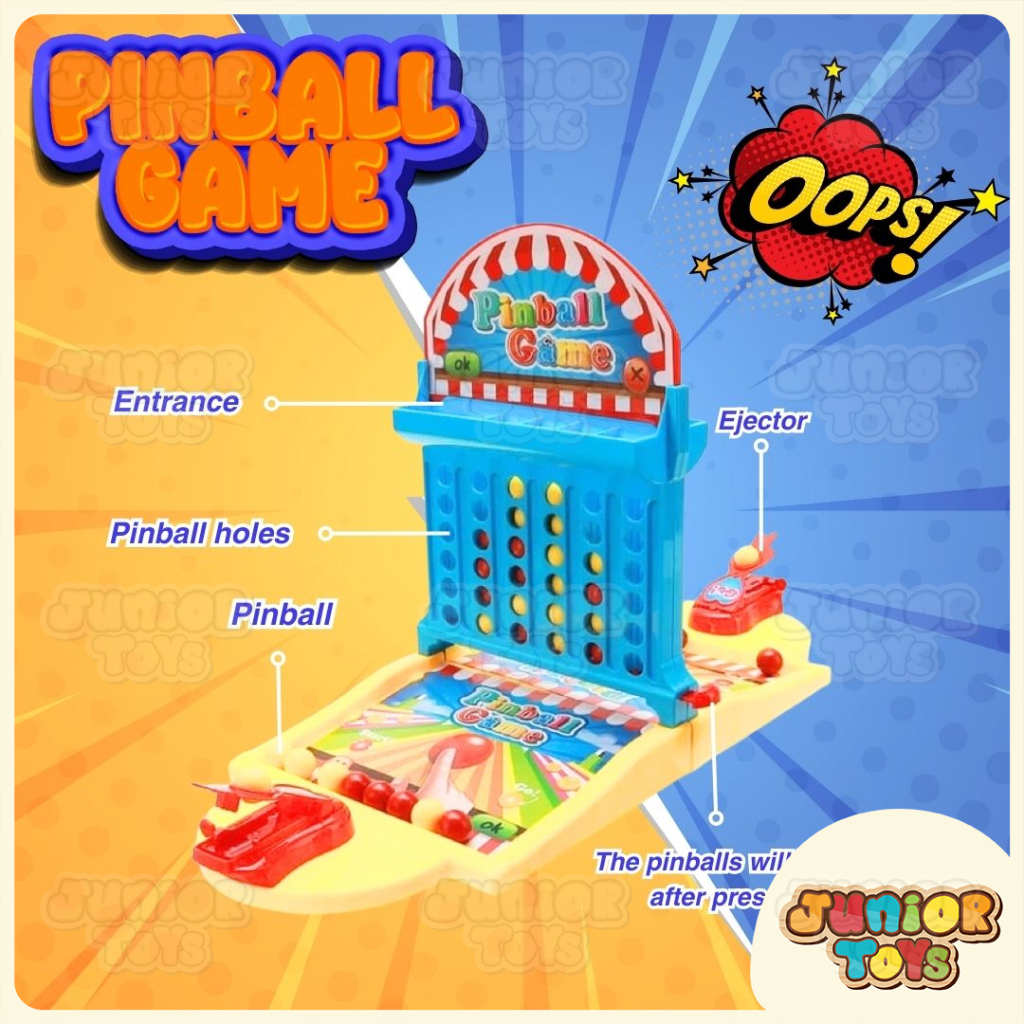 Jogo De Pinball Pin Ball Game Battle Fun Conjunto De Brinquedos ...