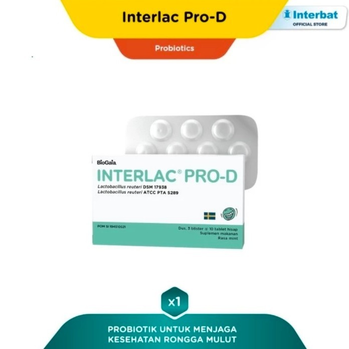 Comprimidos De Sucção De Pastilhas Interlac Pro D-Probióticos Para ...