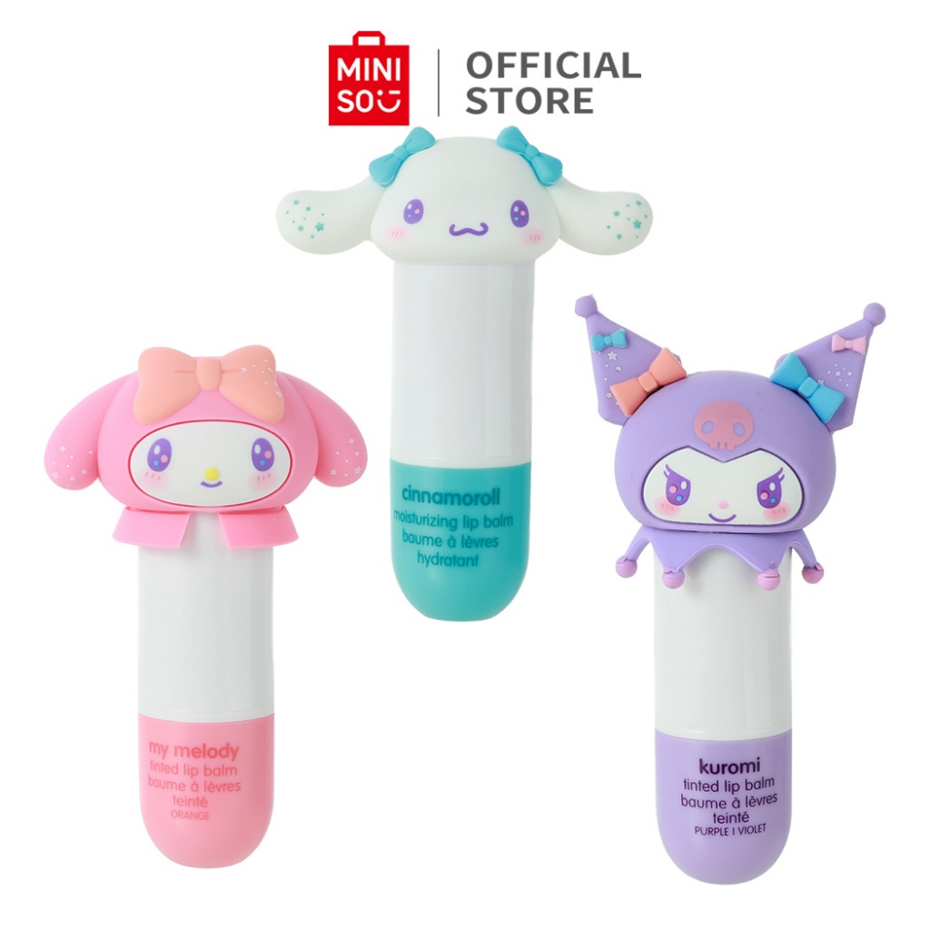 Miniso X SANRIO Bálsamo Labial Hidratante Colorido | Shopee Brasil