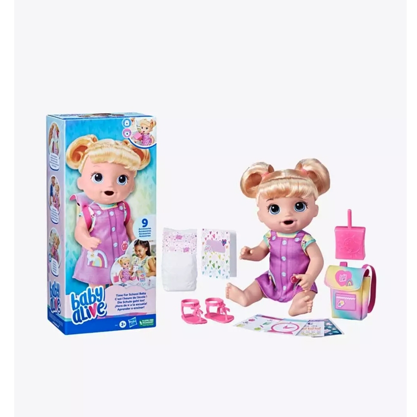 Conjunto De Bonecas Baby Alive Time Para A Escola Boneca Hasbro ...