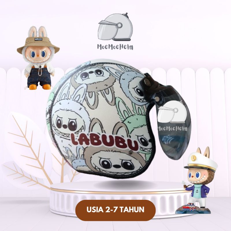 Capacete Para Crianças De 2 3 4 5 6 7 Anos Labubu Macaron Kuromi ...