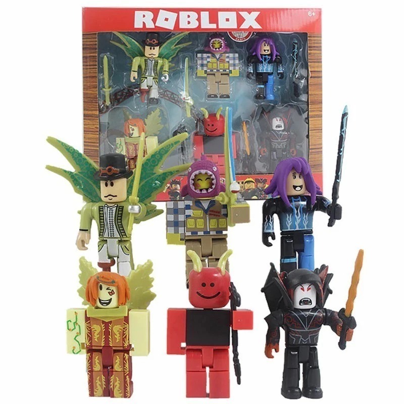Conjunto De Caixa De Bonecos De Brinquedo Roblox 6 Unidades | Shopee Brasil
