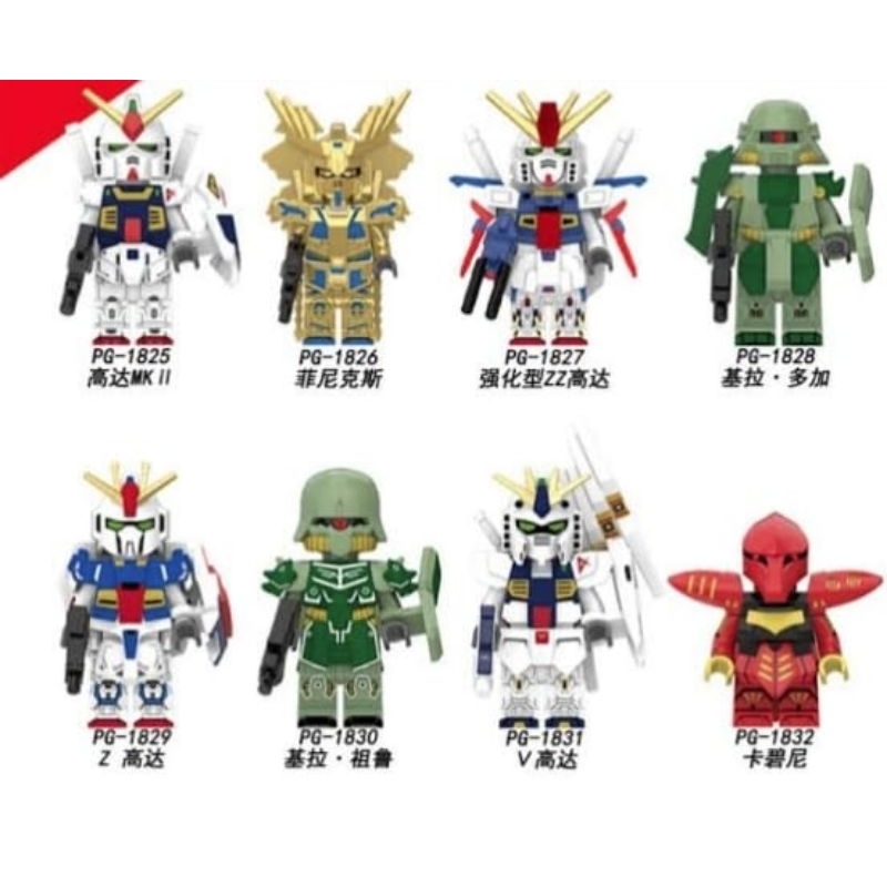 Mf gundam mini Figura gunpla NO DUS Minifigura Vzz mk Iinot Toy Blokes ...