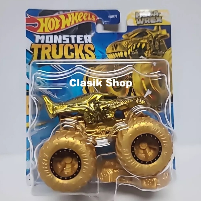 Mega WREX Edição Especial Gold Golden Monster Trucks Hot Wheels ...