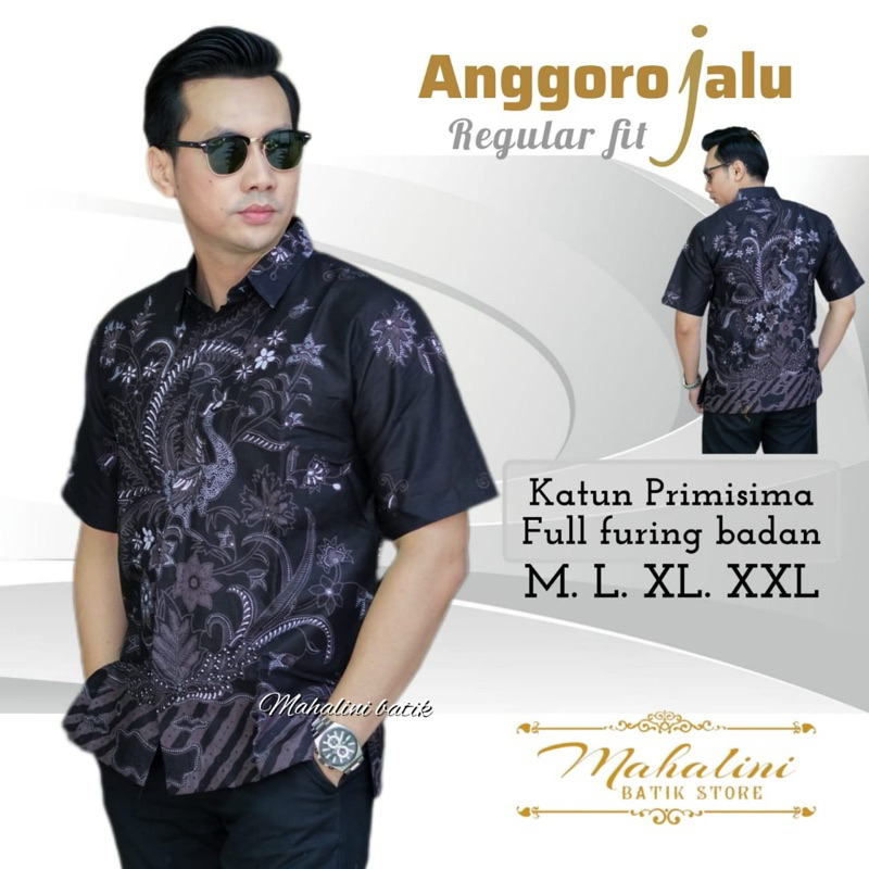 Camisa batik Para Meninos KEMEJA | Anggoro JALU De Manga Curta Por ...