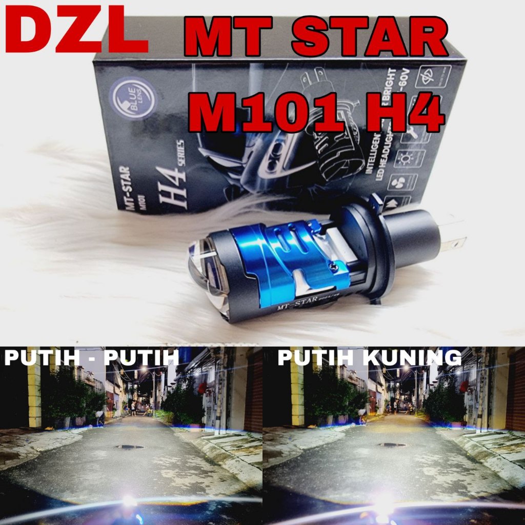 Mt star m101 E M101MAX h4 led Faróis Principais Projetor Faturado mini Lente Azul 12 Volts 24 ...