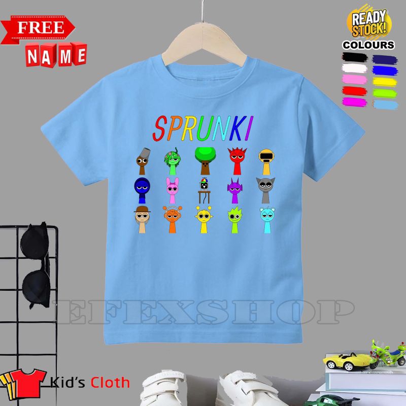 Camisa Infantil SPRUNKI | Shopee Brasil