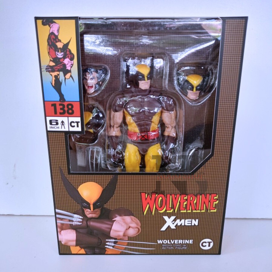 Mafex 138 Wolverine Hulk Deadpool Marrom Comic Ver . Filme Modelo De ...