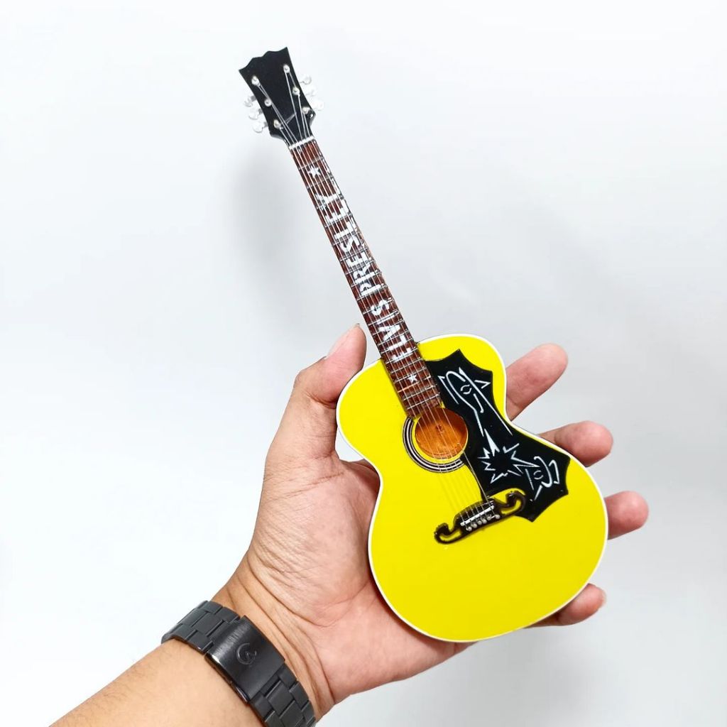 Elvis PRESLEY Guitarra Acústica Gibson Miniatura | Shopee Brasil