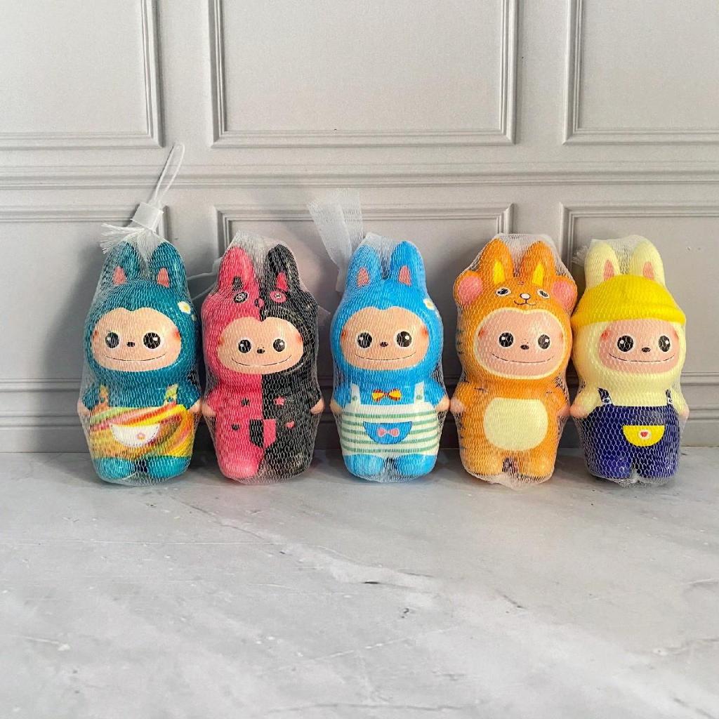 GANTUNGAN Squishy Labubu Led Chaveiros E Cry Baby Lights/Cabides ...