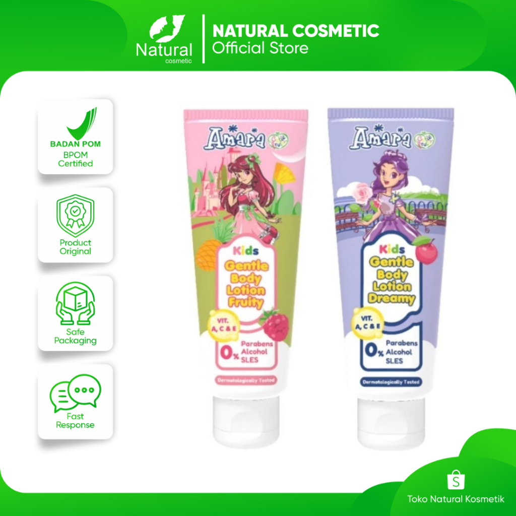 Amara Kids Loção Corporal Suave Dreamy Fruity 200 ml | Shopee Brasil
