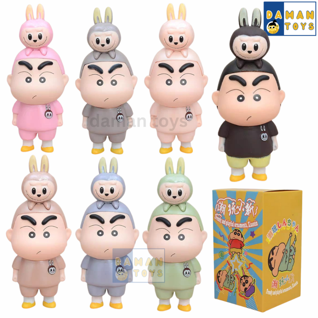 Figura Crayon Shinchan x Labubu Shin chan | Shopee Brasil
