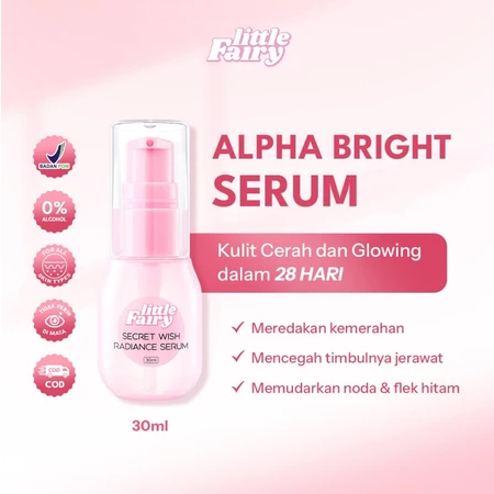 HITAM Little FAIRY Secret Wish Radiance Serum Niacinamida Essência ...