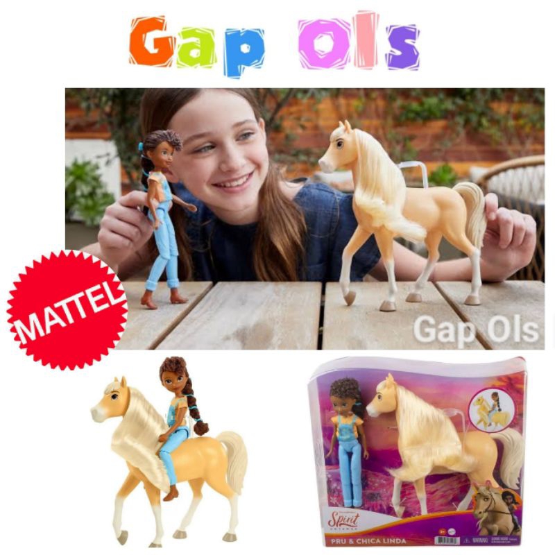 Mattel Barbie Spirit Boneca Camelada E Cavalo Pru Chica Linda Brinquedo ...