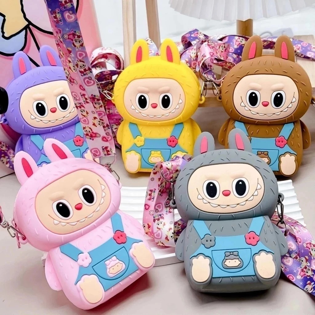 Labubu VIRAL Sling Bag Bolsa Versátil E À Prova D'água Com Motivo De ...