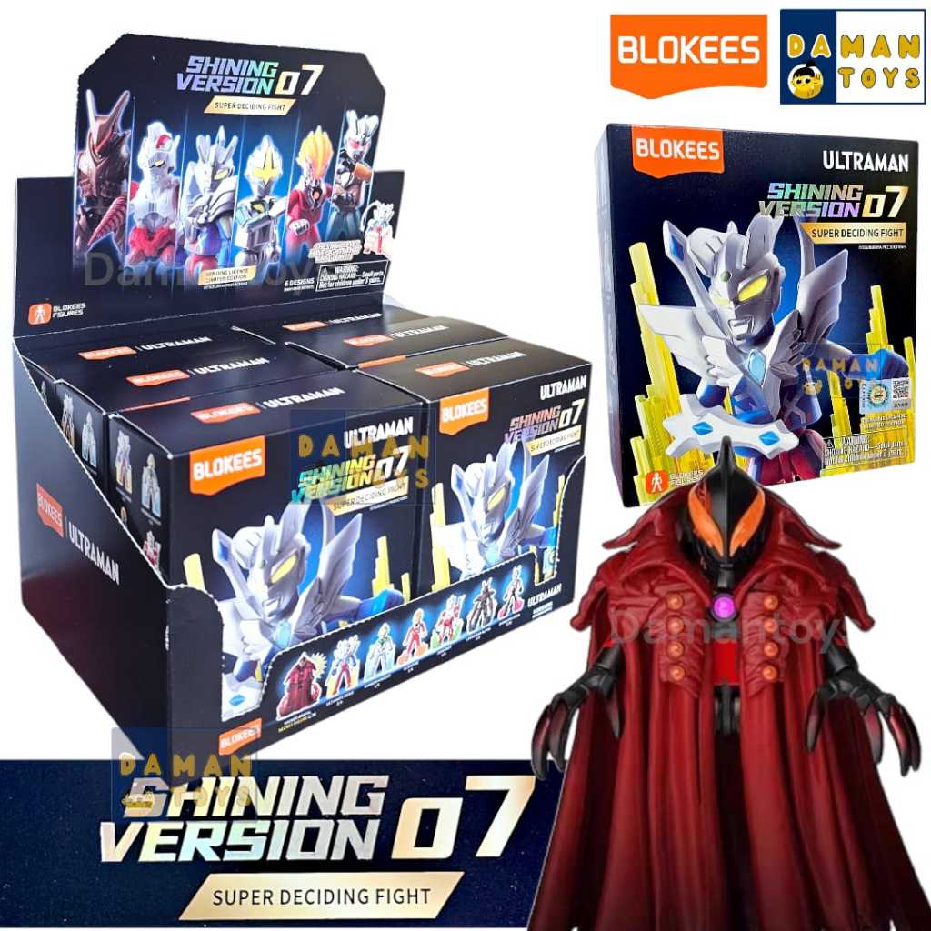 Caixa Cega Blokees Ultraman Versão Brilhante Kaiser Belial Ultimate ...