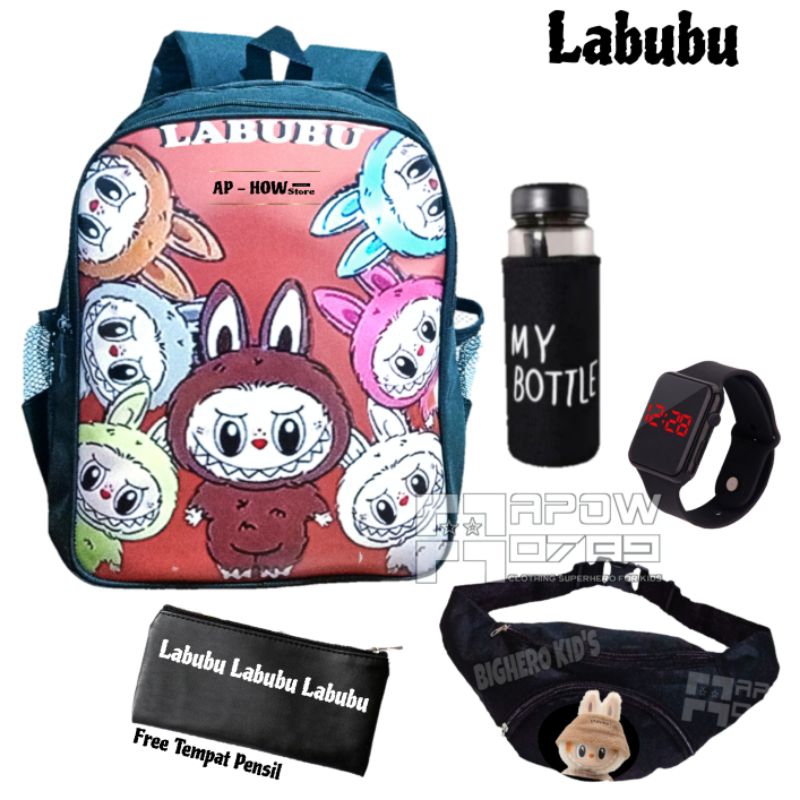 Labubu Personagem Meninas Mochila/Bolsa Viral Muitos Bônus Labu/Jardim ...