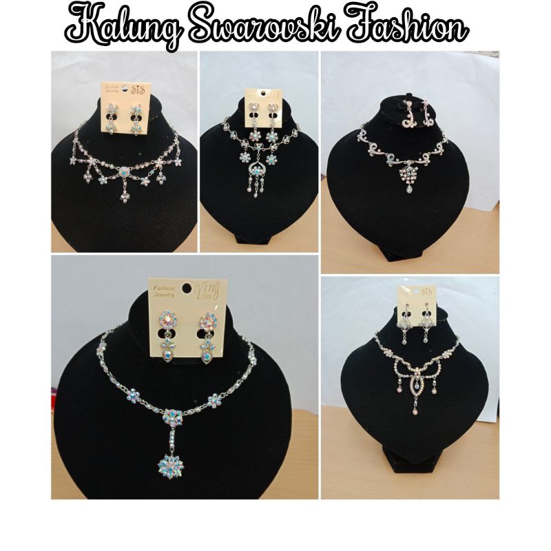 Colar De Moda Swarovski | Shopee Brasil