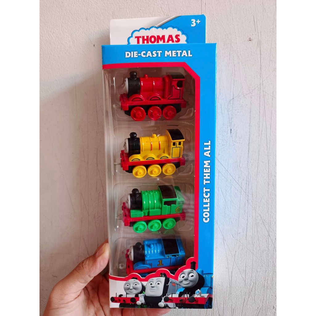 Conjunto De Brinquedos DIECAST Para Carro De Trem De METAL Thomas E Amigos De 4 PCS | Shopee Brasil