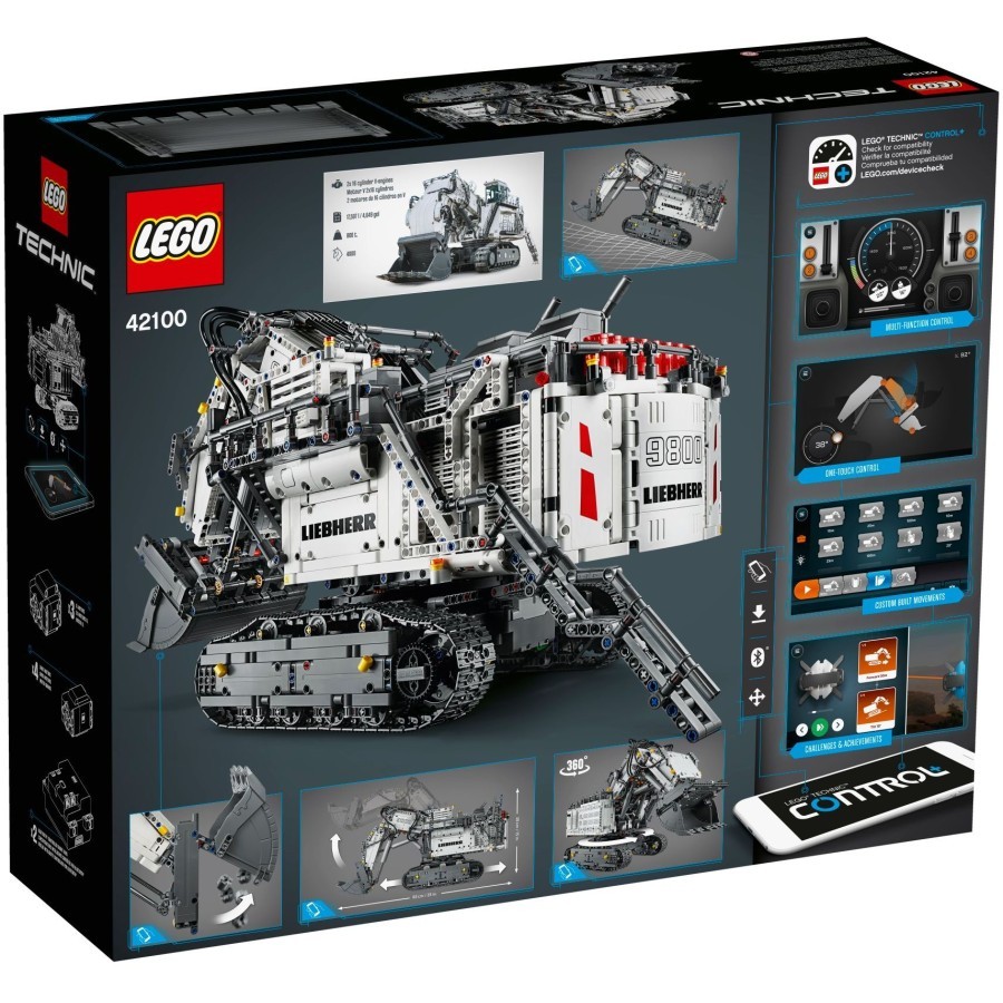 Lego Technic 42100 Liebherr R 9800 | Shopee Brasil